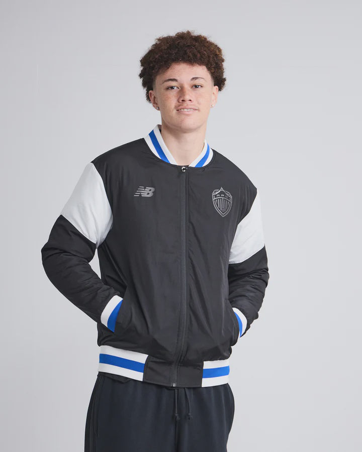 AFC-C (Aucland football club 25/26 unisex panel bomber jacket black/bl ...
