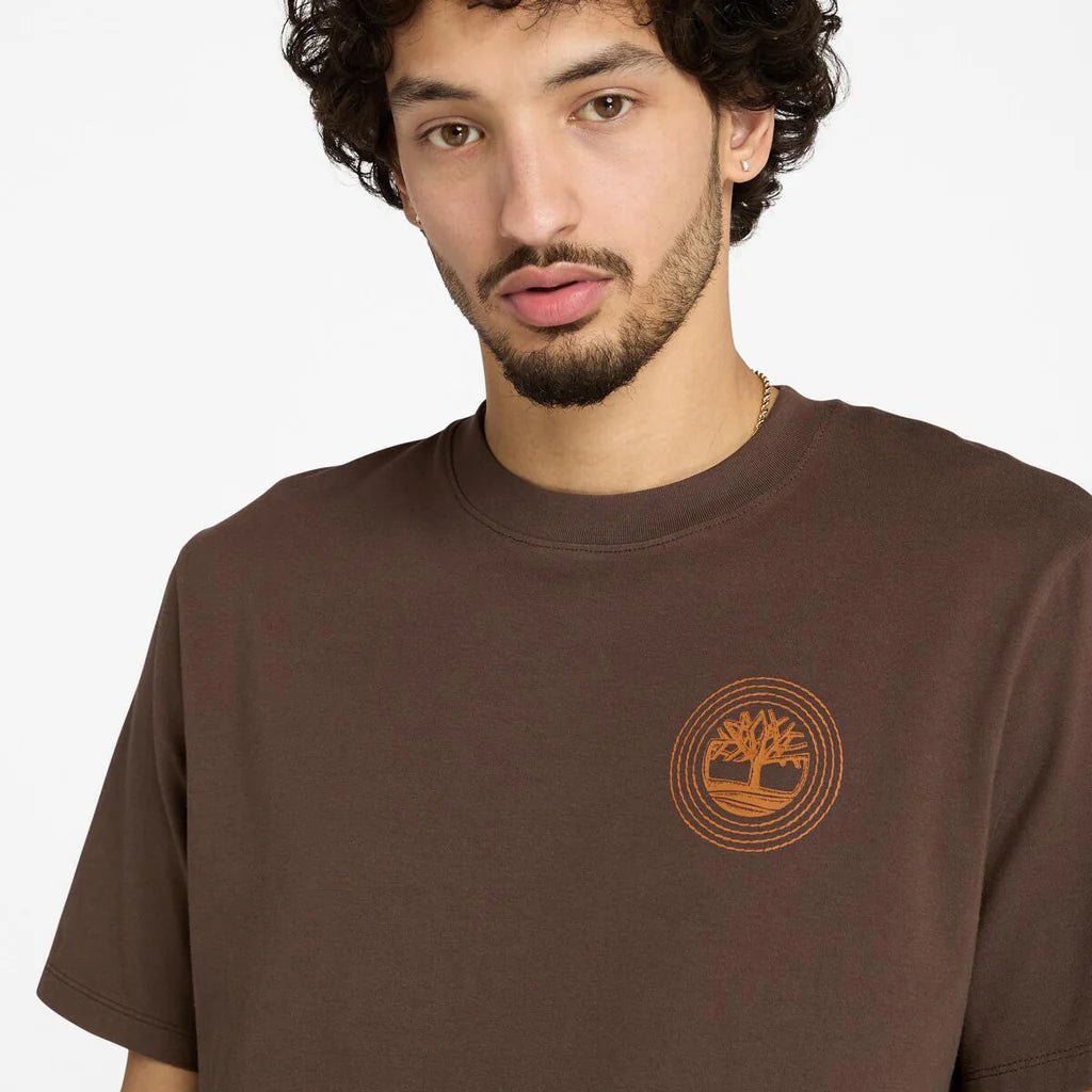 TBA-T3 (Timberland unisex back tree logo tee chocolate brown) 12259382 ...